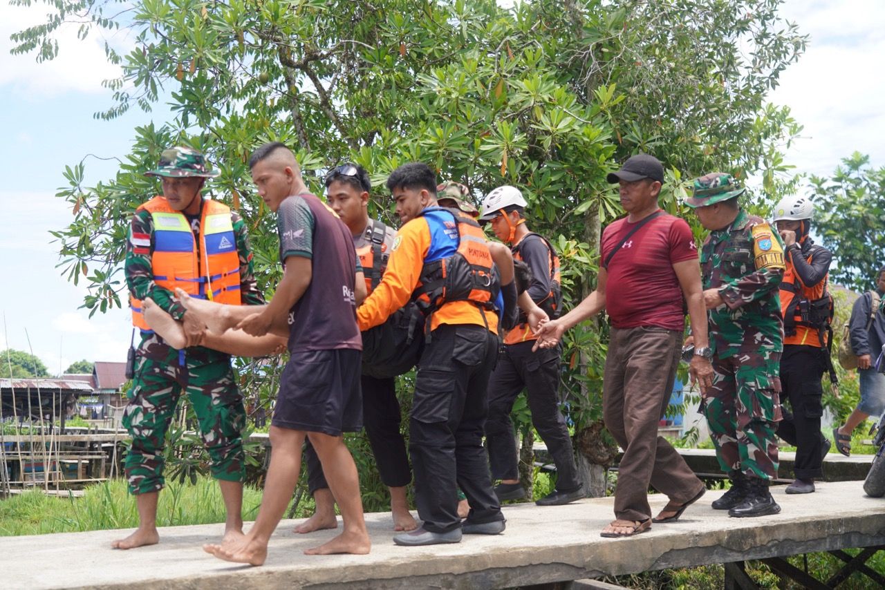 Berite Sambas | Latihan Penanggulangan Bencana Alam di Wilayah Kodim 1208/Sambas Berjalan Lancar